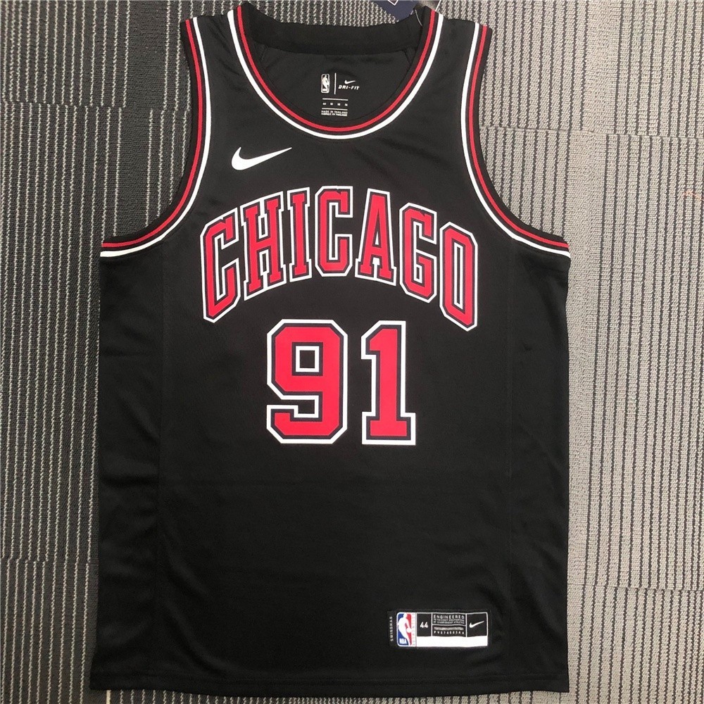 เสื้อยืด ลาย Nba Dennis Rodman (Denis Rodman) in No. 91 ชิคาโกบูลส์ ...