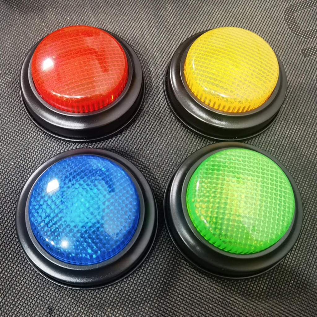 เกม Buzzer เกมคําตอบอย่างรวดเร็ว 4 ชิ้นแสดง Prop Buzzer เกมคําตอบ Props ...