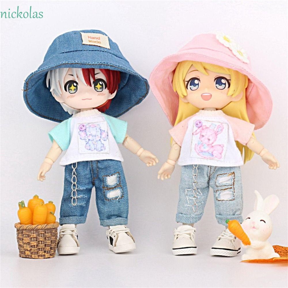 Nickolas Mini Bucket Hat, อุปกรณ์ของเล่น Handmade 1/12 BJD หมวกชาวประมง, ตุ๊กตาหมวกกันแดดน่ารัก ...