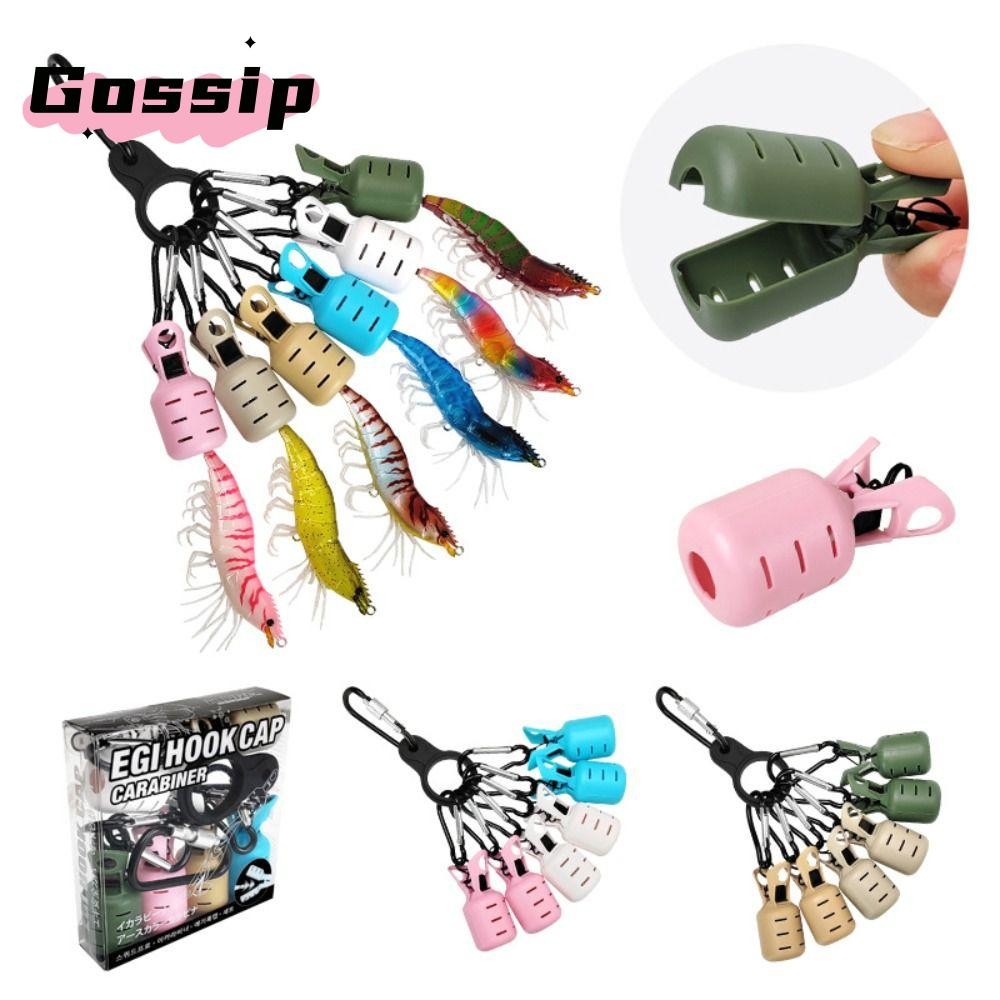 Gossip 6 ชิ้นชุดจิ๊กปลาหมึก, อุปกรณ์ตกปลาพร้อมตัวป้องกันเหยื่อ ...