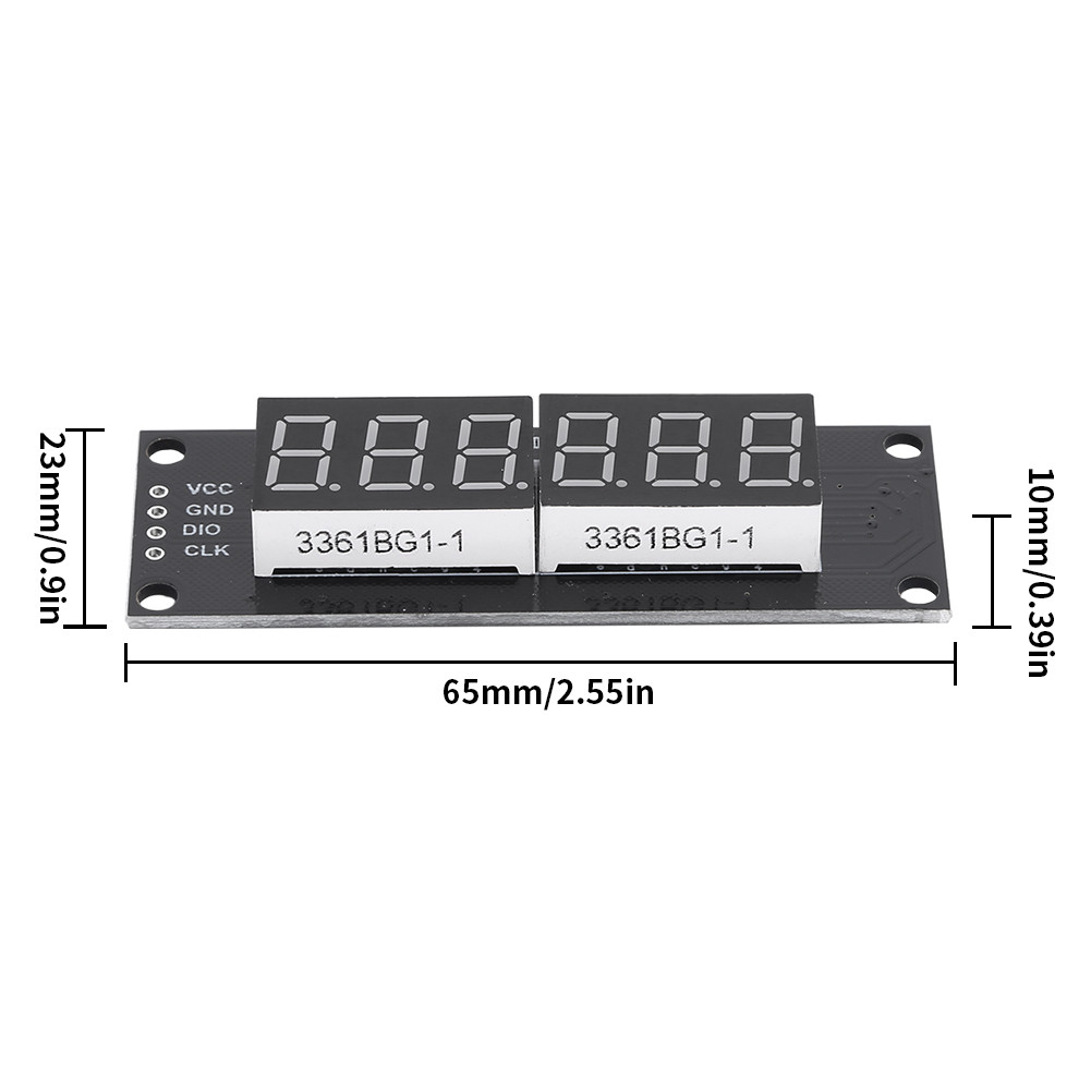 0.36in LED Display Module TM1637 Digital LED Module 6-Digit 7-Segment ...