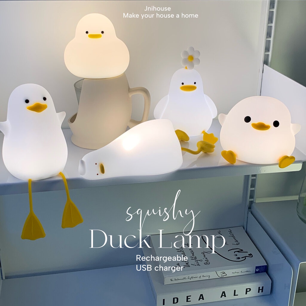 [พร้อมส่ง] Jnihouse : โคมไฟน้องเป็ดซิลิโคลนุ่ม Squishy Ducky Lamp (มี ...