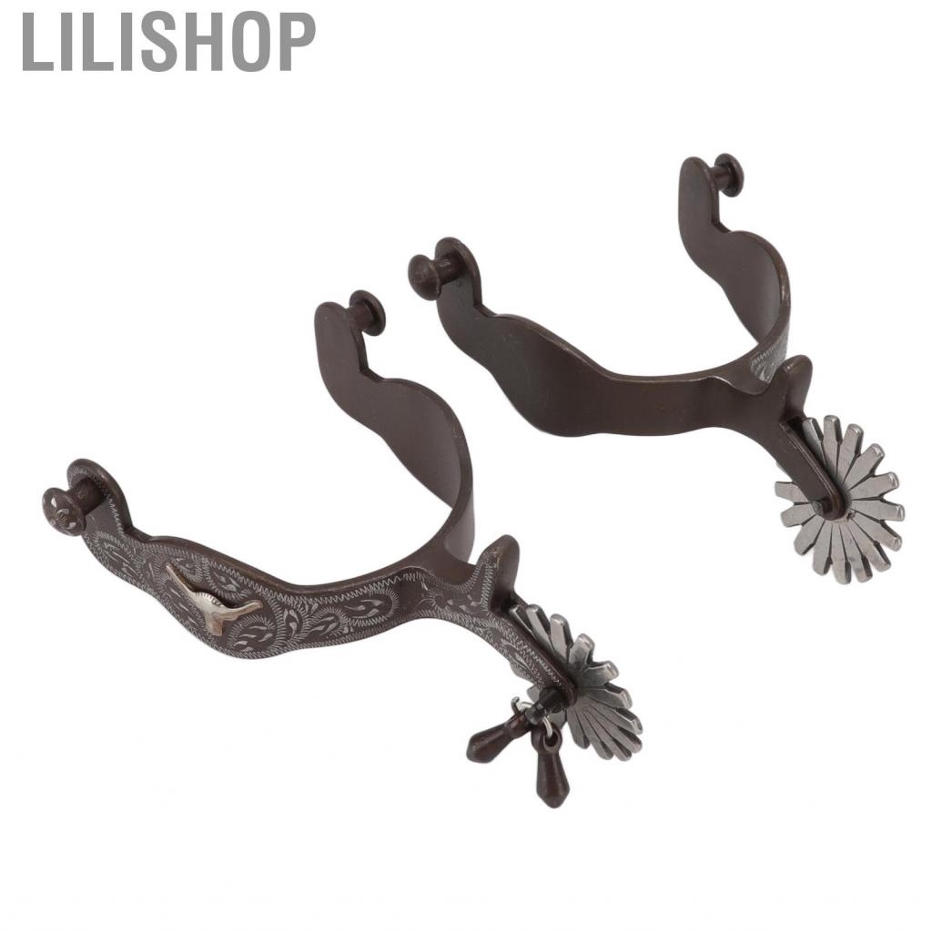 Lilishop 1 Pair Engraved Boots Spur With Vintage Pattern Horse Spurs ...