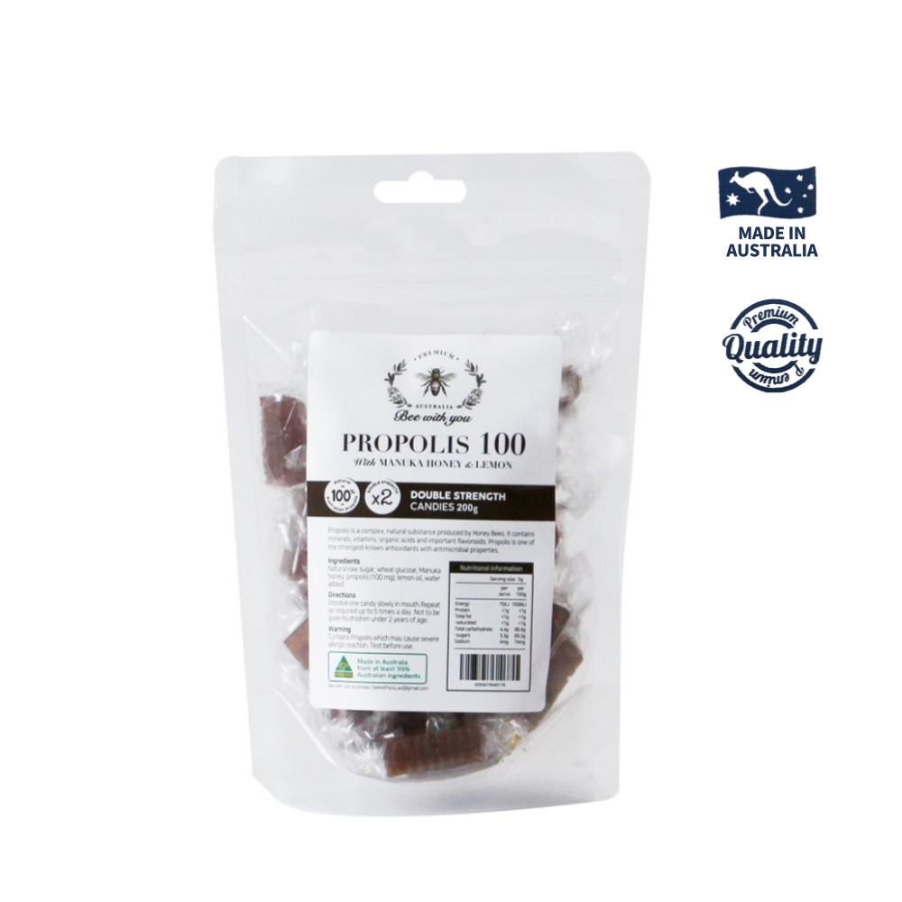 [BEEWITHYOU] manuka honey propolis candy Double Strength 200g for All ...