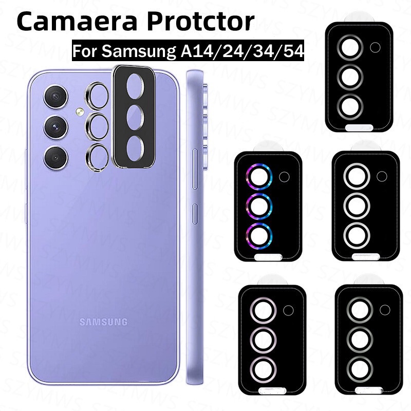(พร้อมส่งที่ไทย)กระจกนิรภัยกันรอยเลนส์กล้อง สําหรับ Samsung Galaxy A54 A34 A24 A14 5G 4G A 54 34 ...