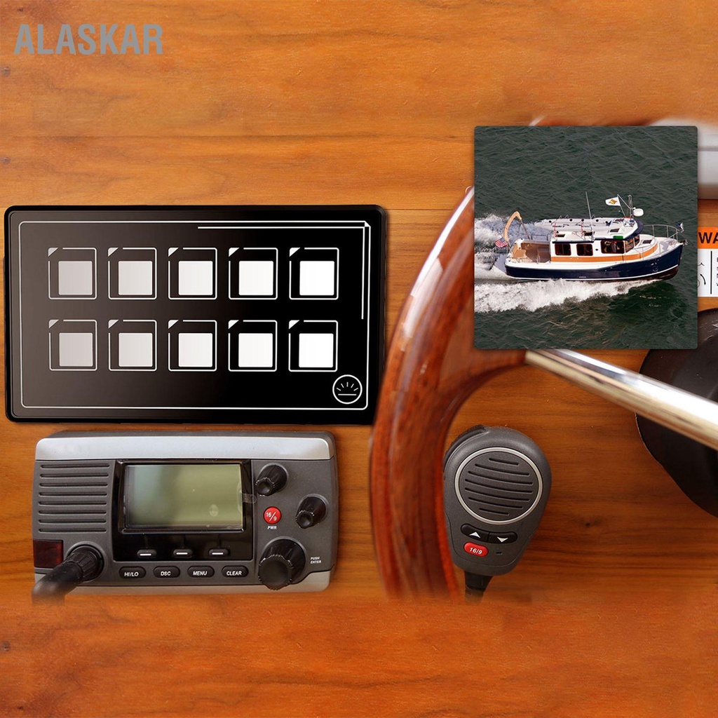 ALASKAR 10P เมมเบรนแผงควบคุมสวิทช์บลูทูธ APP ควบคุมโมดูลแบ็คไลท์ LED ...