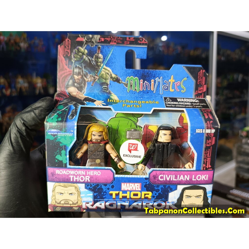 Minimates Marvel Thor Ragnarok Civilian Thor and Civilian Loki 2-pack ...