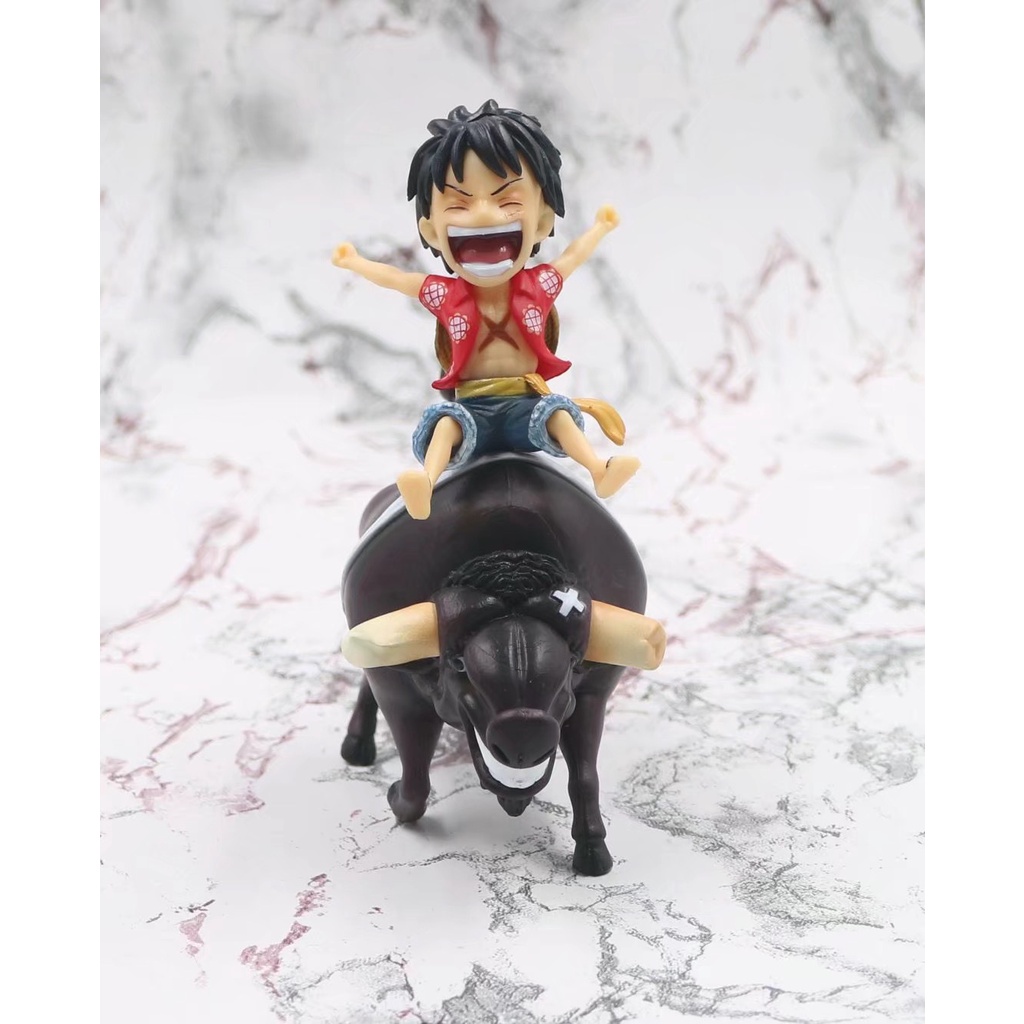 ฟิกเกอร์ รูปปั้นโจรสลัด Luffy Bull Ride Limited Edition GK มีสองสี ...