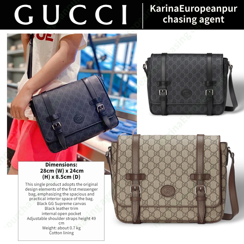 กุชชี่Gucci GG messenger bag Men's GG Messenger Bag/Shoulder Bag ...