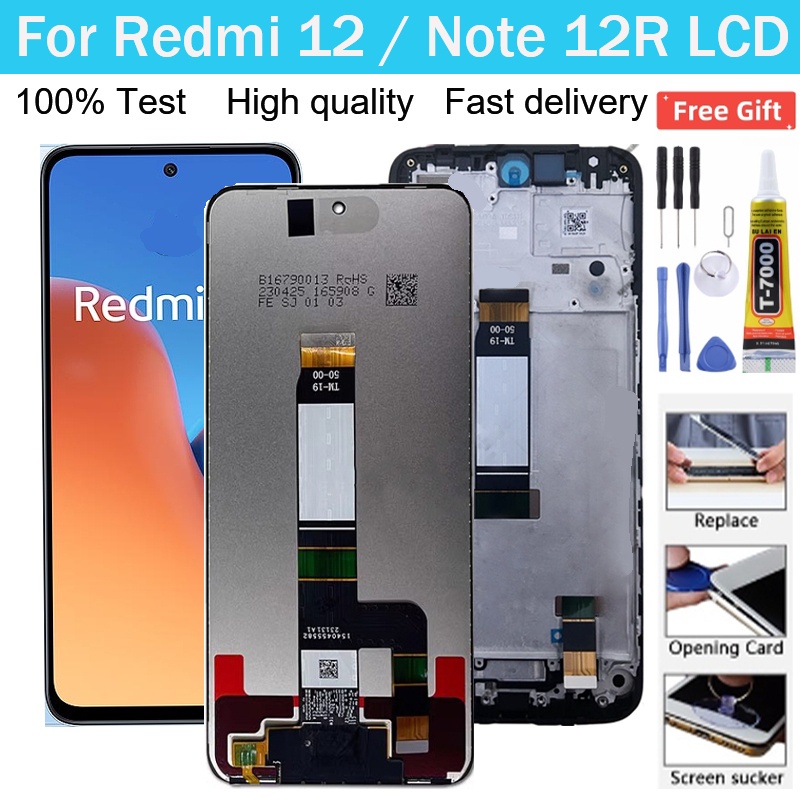 Xiaomi Redmi 12 / Note 12R หน้าจอสัมผัส LCD ดิจิไทเซอร์ แบบเปลี่ยน | Shopee Thailand
