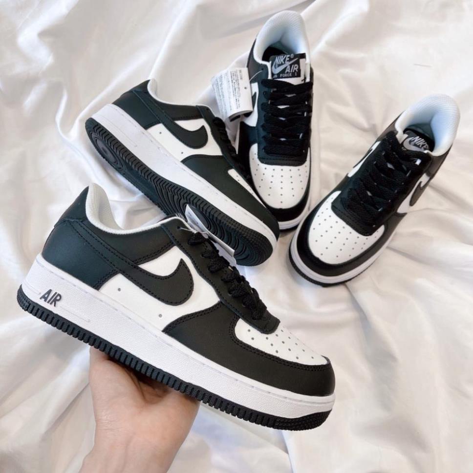 Nike _ air force 1 low panda Sneakers With low Tube In Black And White ...