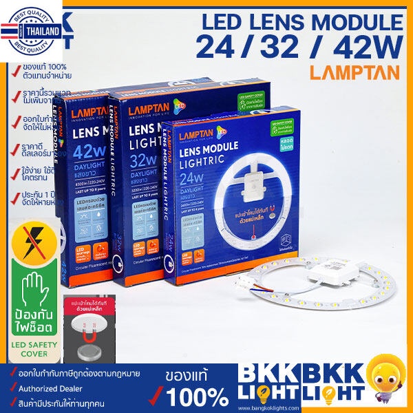 Lamptan 24w 30w 32w 35w 42w หลอดซาลาเปา LED LENS MODULE ใช้แทนหลอดนีออน ...