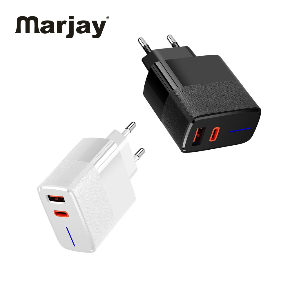Marjay 100W พอร์ตคู่ ชาร์จเร็ว พร้อมไฟ PD QC3.0 ที่ชาร์จโทรศัพท์มือถือ ...