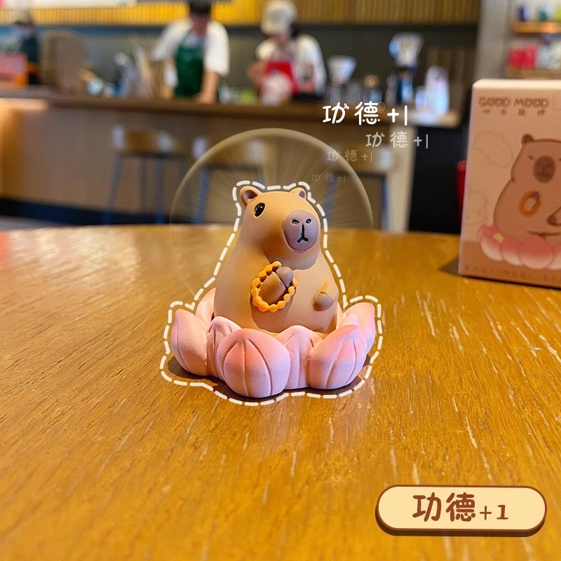 OKK Life Stop(S0097)*พร้อมส่งในไทย*Capybara model figure คาปิบาราการ์ตูนโมเดลฟิกเกอร์น่ารักๆ วาง ...