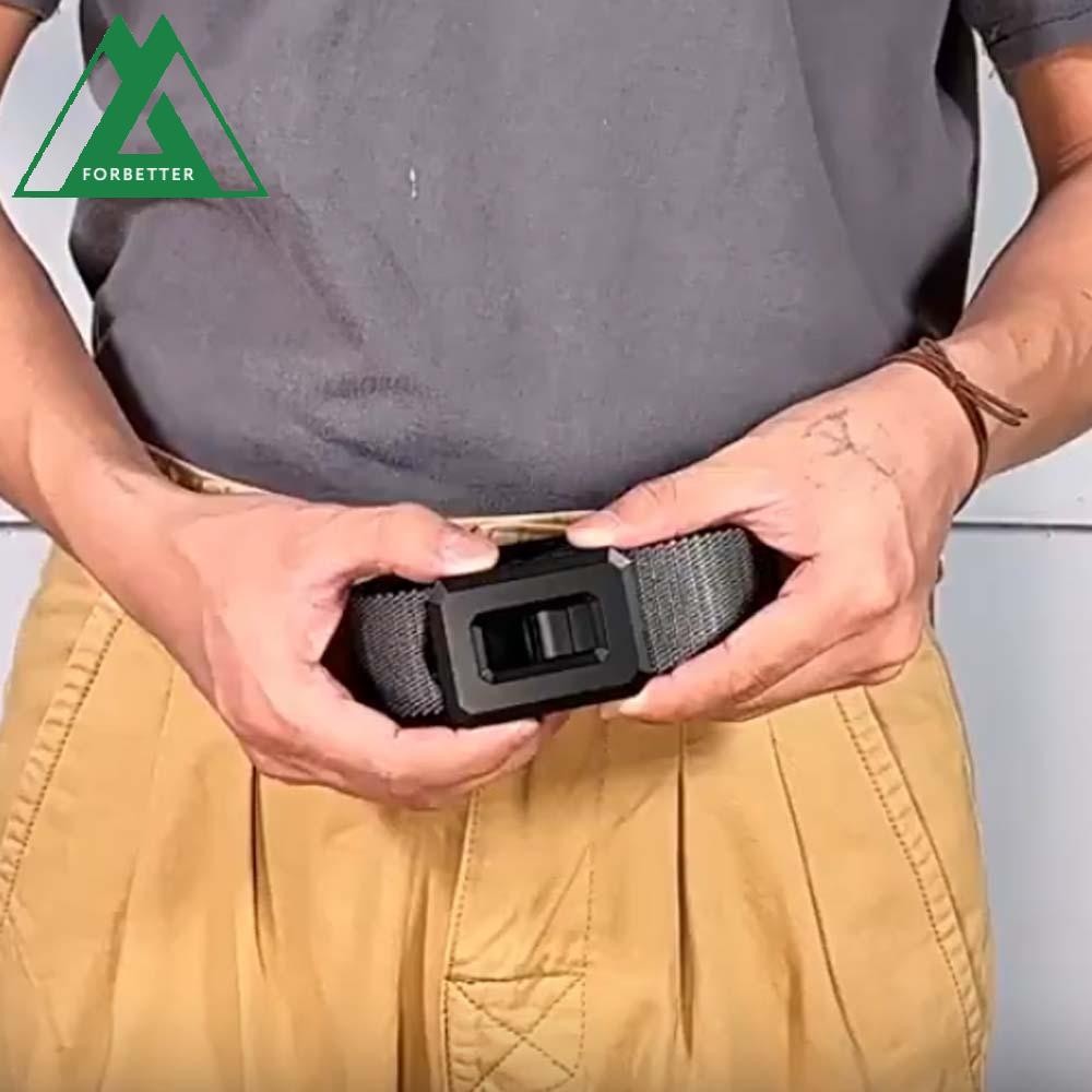 คนอื่น ผู้ชายเข็มขัดไนลอน,ปรับกลวงหมุนหัวเข็มขัดผ้าคาดเอว,คลาสสิก ...