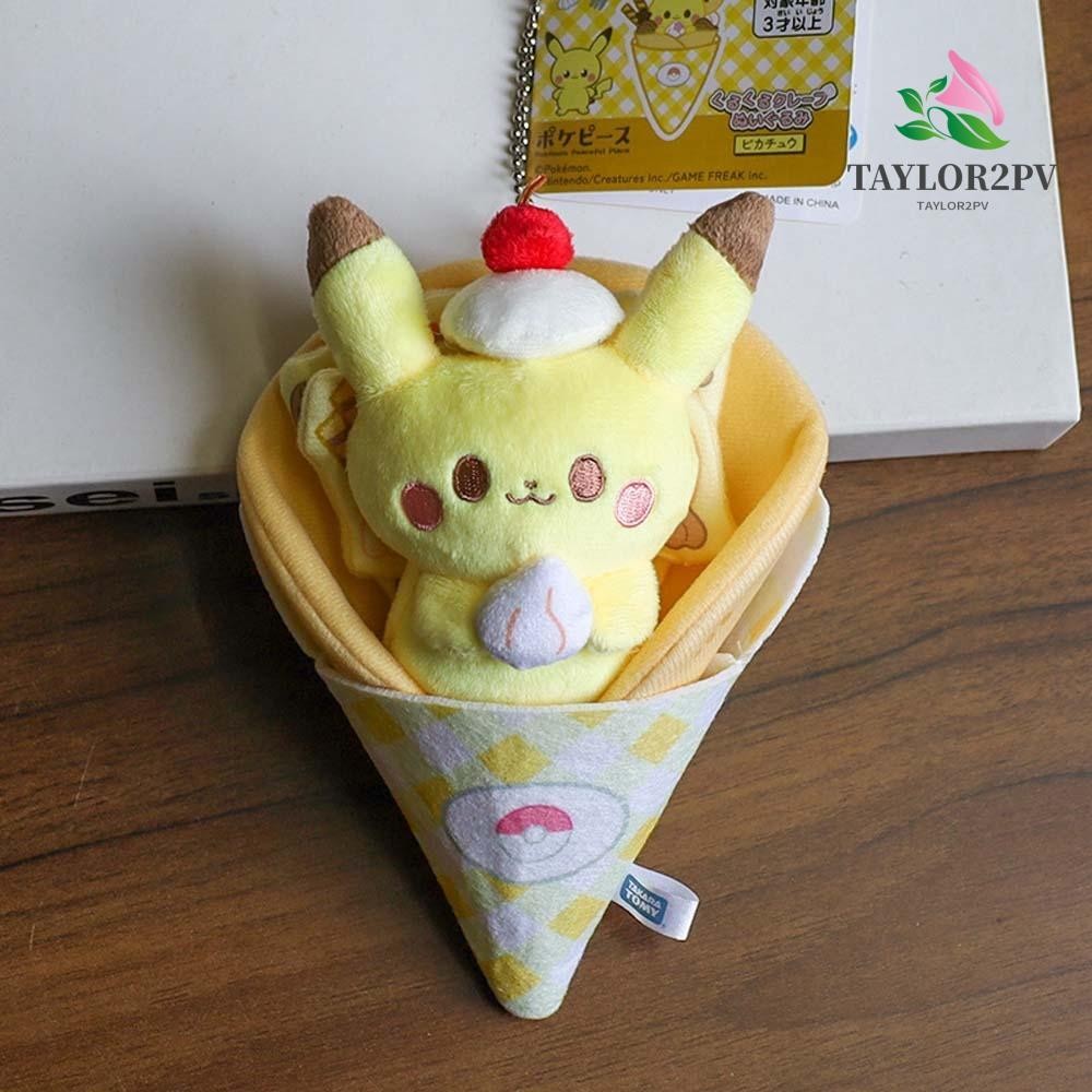 Taylor2pv Pokemon Plush จี้,สัตว์การ์ตูน Pikachu Key แหวน, Kawaii ตลกอะ ...