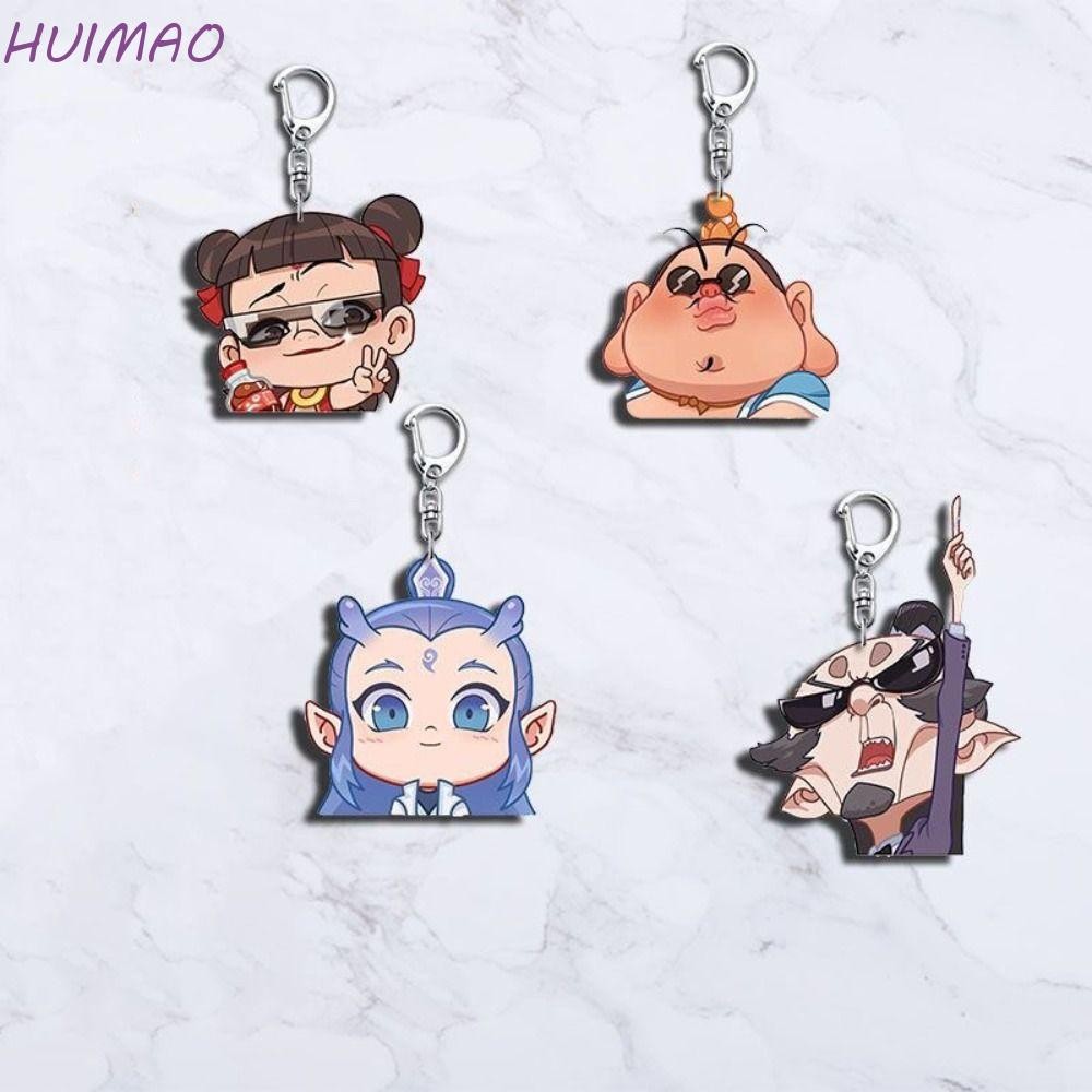 Huimao Nezha 2 พวงกุญแจรูป,อะคริลิคภาพยนตร์อะนิเมะ Nezha 2 Key Chain ...