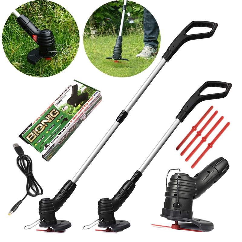 Electric Mini Lawn Mower Grass Cutter Machine Length Adjustable ...