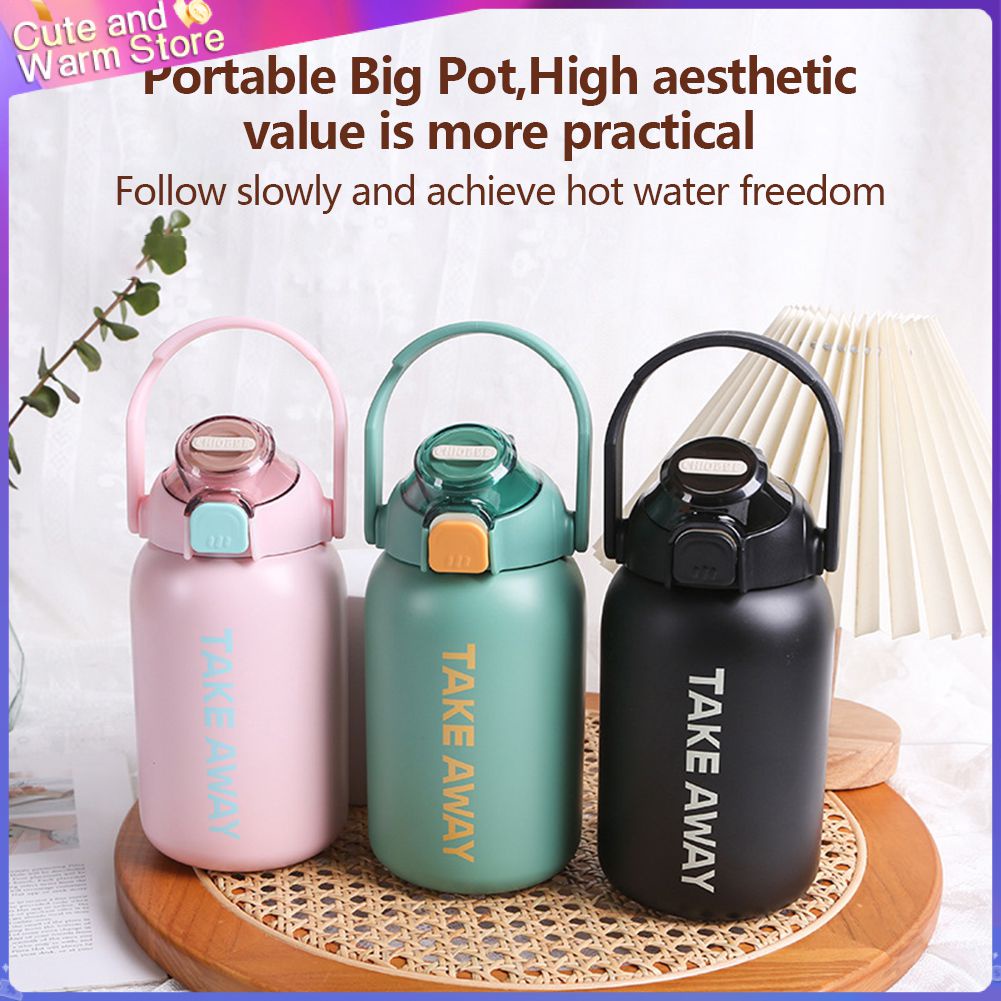 กระติกน้ำ 850ml น้ําเย็นเก็บความร้อนสแตนเลส 304 เรื่องของ | Shopee Thailand