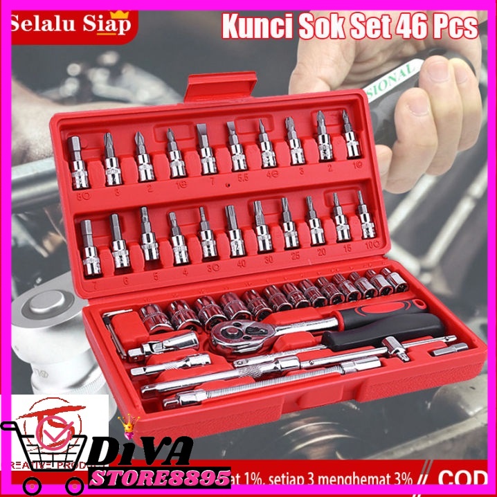 Socket KEYS SET 46 ชิ้น / ชุด 40 ชิ้น SOCK KEYS COMPLETE KEY SET ...