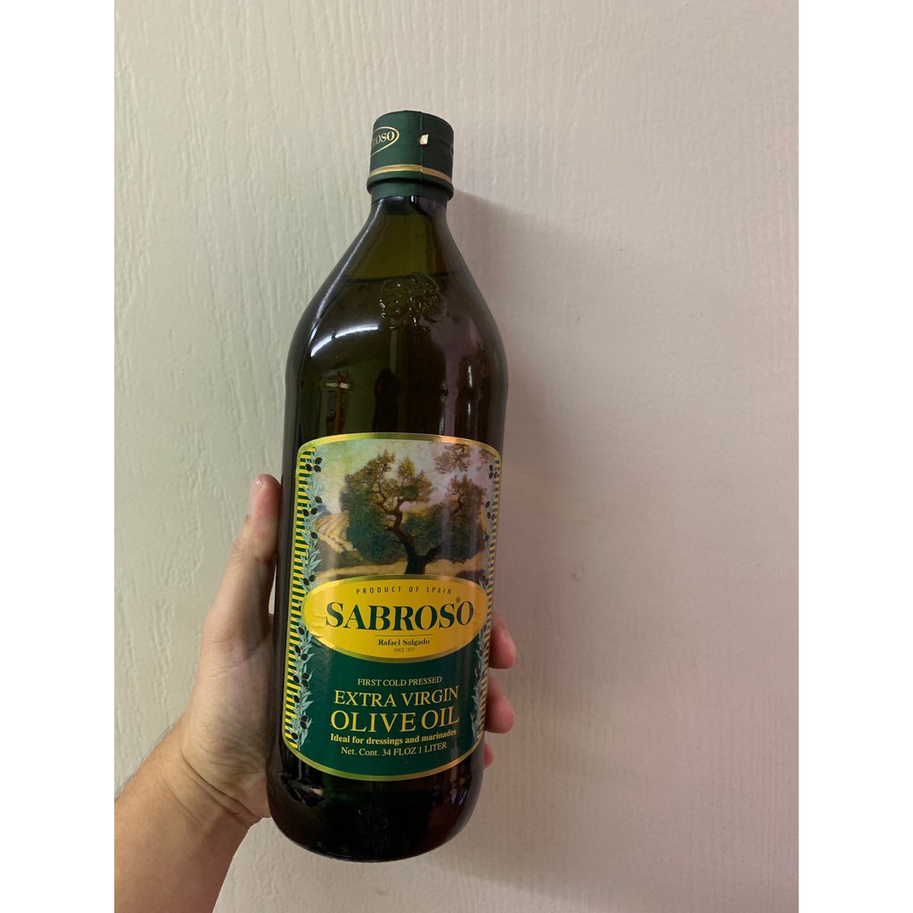 Sabroso Extra Virgin Olive Oil 1000ml น้ำมันมะกอก สำหรับทานสดๆ แบบผสม ...
