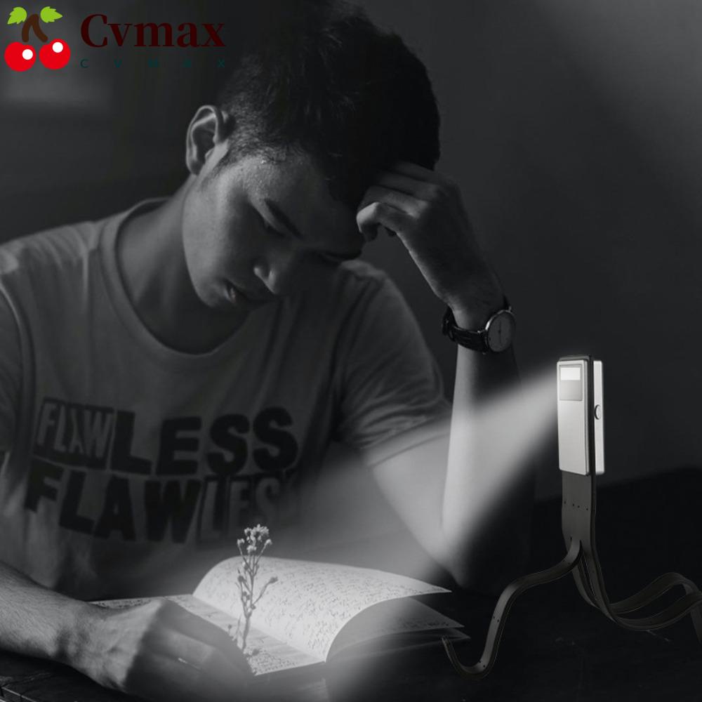 Cvmax โคมไฟตั้งโต๊ะ แบบคลิปหนีบ ปรับได้ ชาร์จ USB 4 โหมด ถนอมสายตา ไฟ LED อ่านหนังสือ ห้องนอน ...