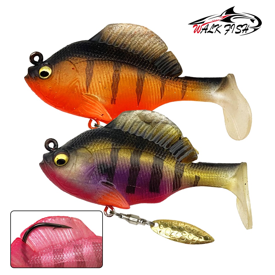 Walk FISH เหยื่อตกปลายาง รูปตัว T 10 กรัม 14 กรัม 18 กรัม 24 กรัม 1 ...