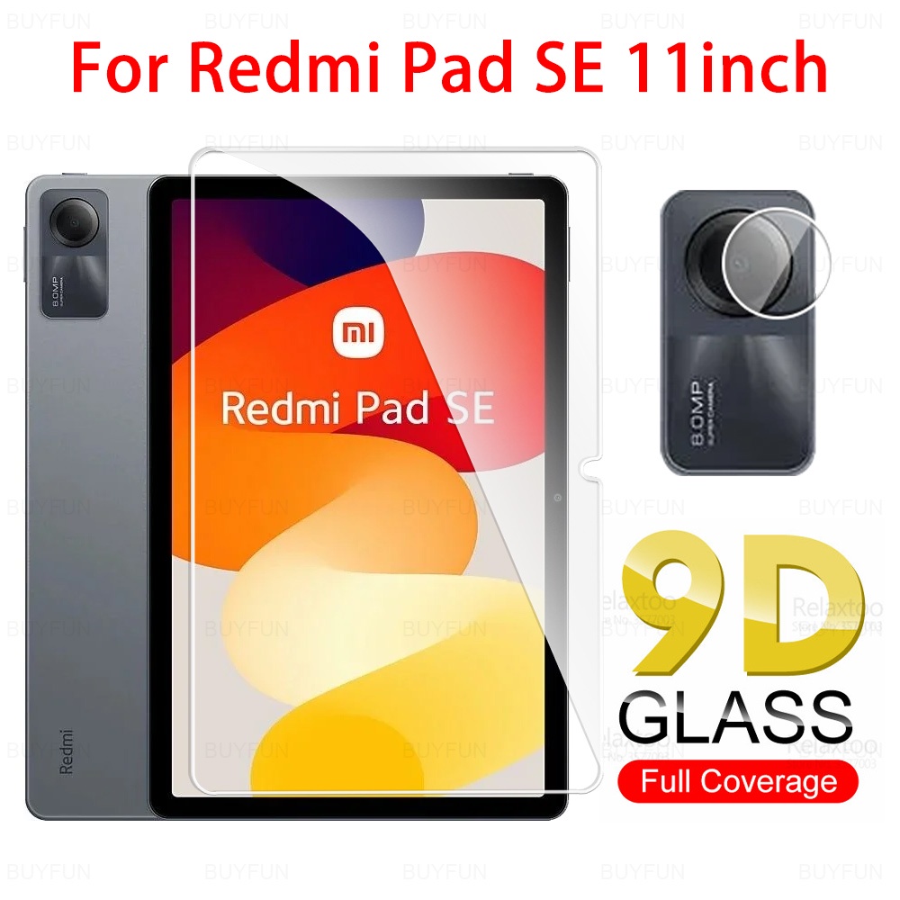 กระจกนิรภัย 9D 2in1 กันรอยหน้าจอแท็บเล็ต 11 นิ้ว สําหรับ Xiaomi Redmi ...