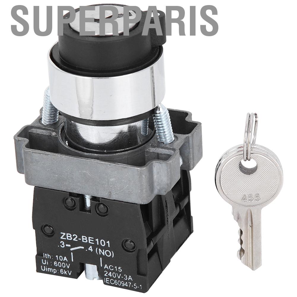 Superparis Switch ZB2-BE102 Key Lock 2 Positions Antioxidant Good ...