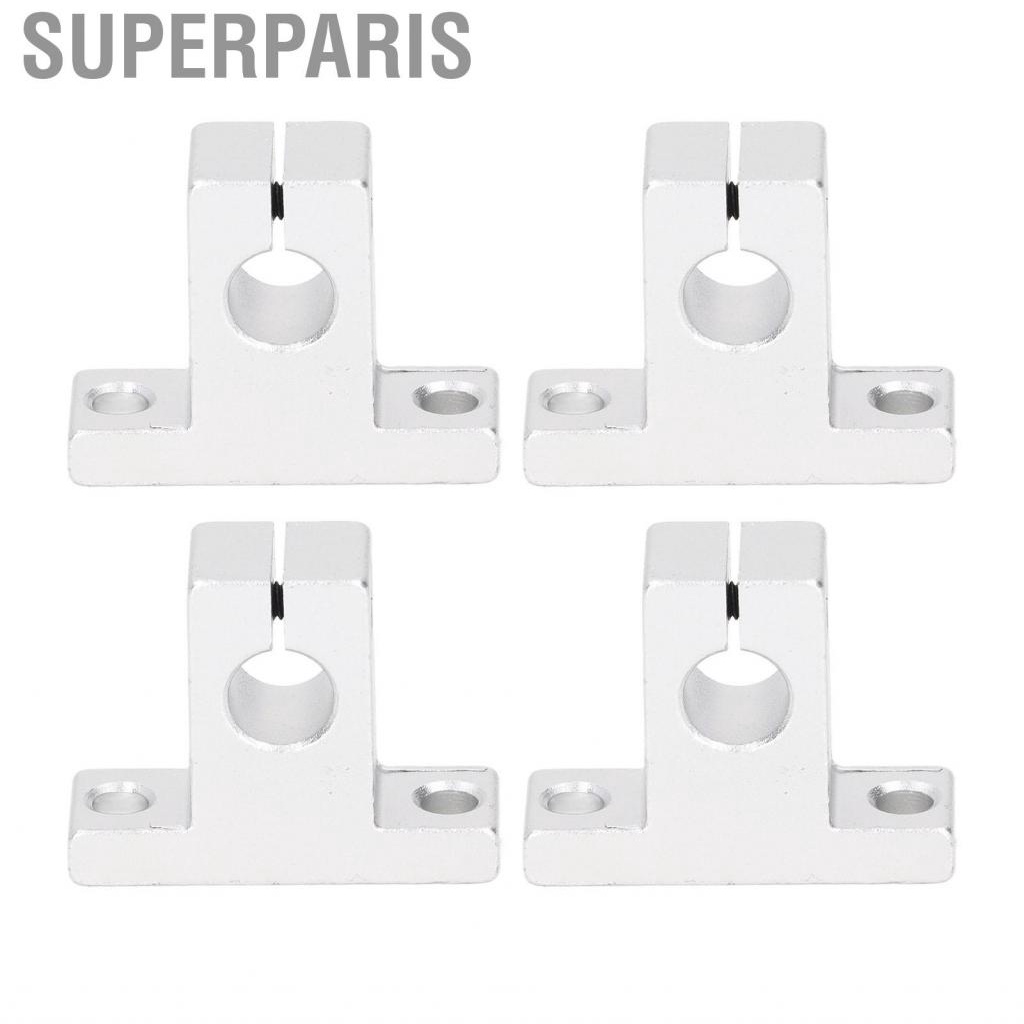 Superparis 4Pcs Linear Motion Rail Clamping Rod Aluminum Guide Support ...