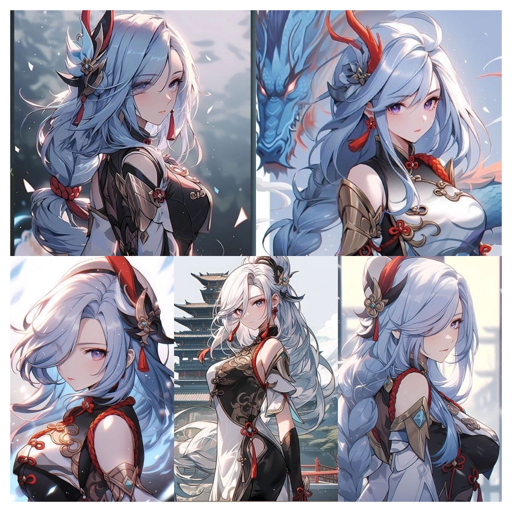 [KS] Genshin Impact ชุดงานปักครอสติชเม็ดบีด ทรงเพชร 5d ขนาด 30x40 ซม. ...