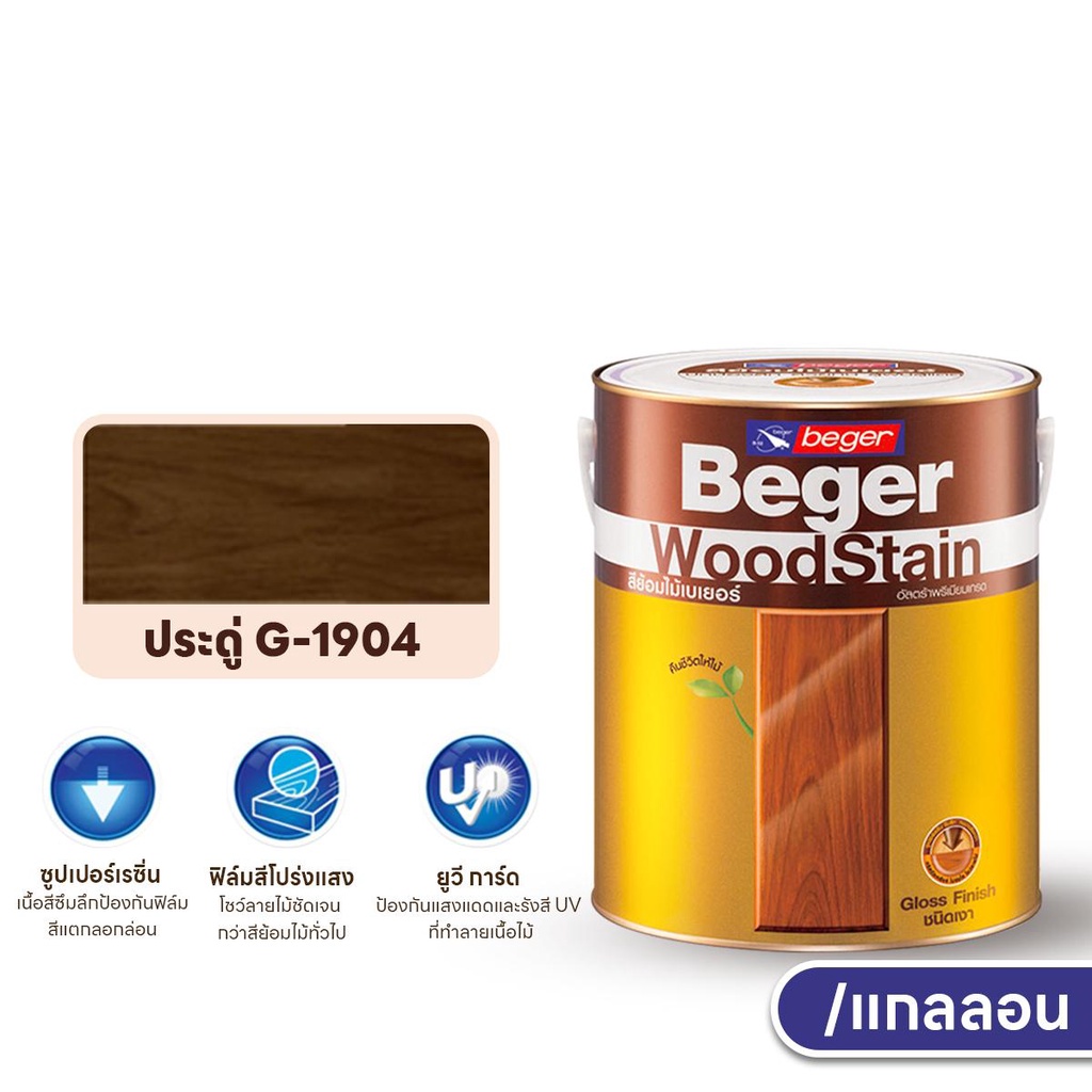 Beger Wood Stain สีย้อมไม้เบเยอร์ สีย้อมไม้ชนิดเงา | Shopee Thailand
