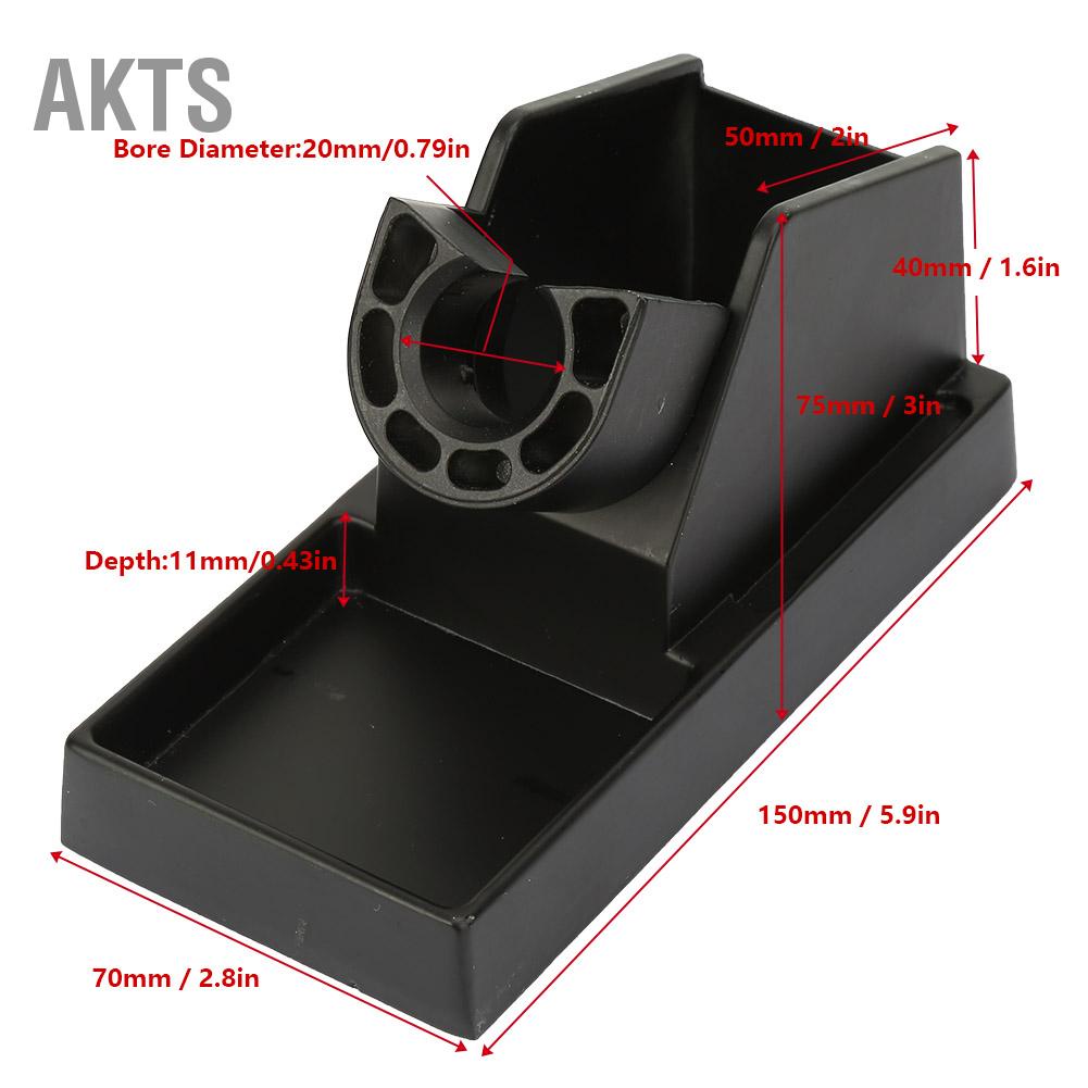 AKTS อลูมิเนียมอัลลอยด์สีดำที่ยึดสถานีเหล็กบัดกรีและรองรับการกระจายความ ...