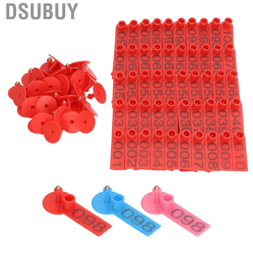 Dsubuy Word Ear Tags 100 Sets Numbered Cattle Accurate Livestock ...