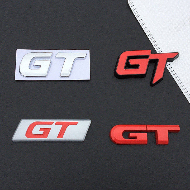 Car Personality Stereo Gt Bumper Stickers Metal Modification Chinese ...