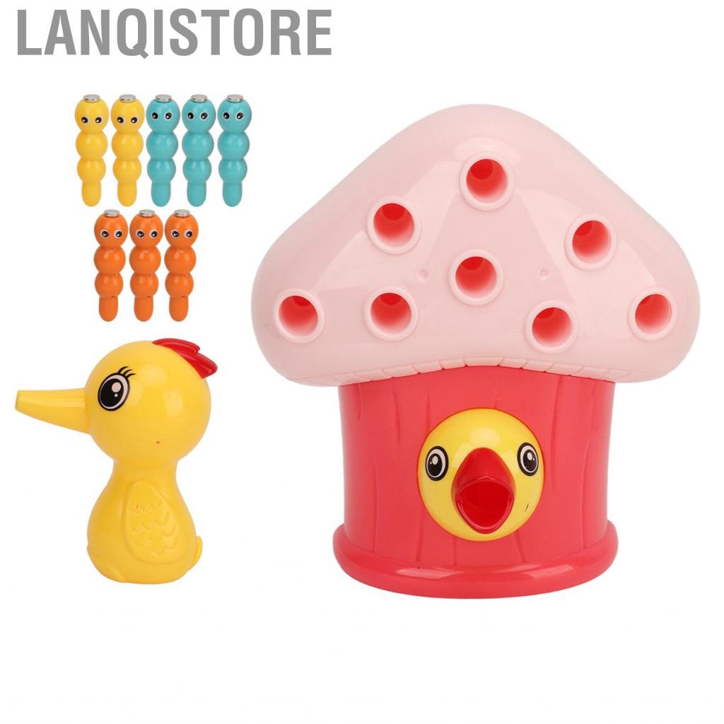 Lanqistore Montessori Toy Woodpecker Magnetic Catch Worm Bugs Kids ...
