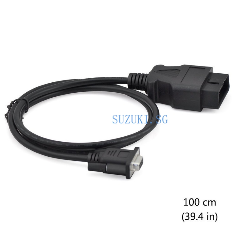 Obd2 16Pin to DB9 Serial Port อะแดปเตอร์สายเคเบิ้ล RS232 Serial Port ...