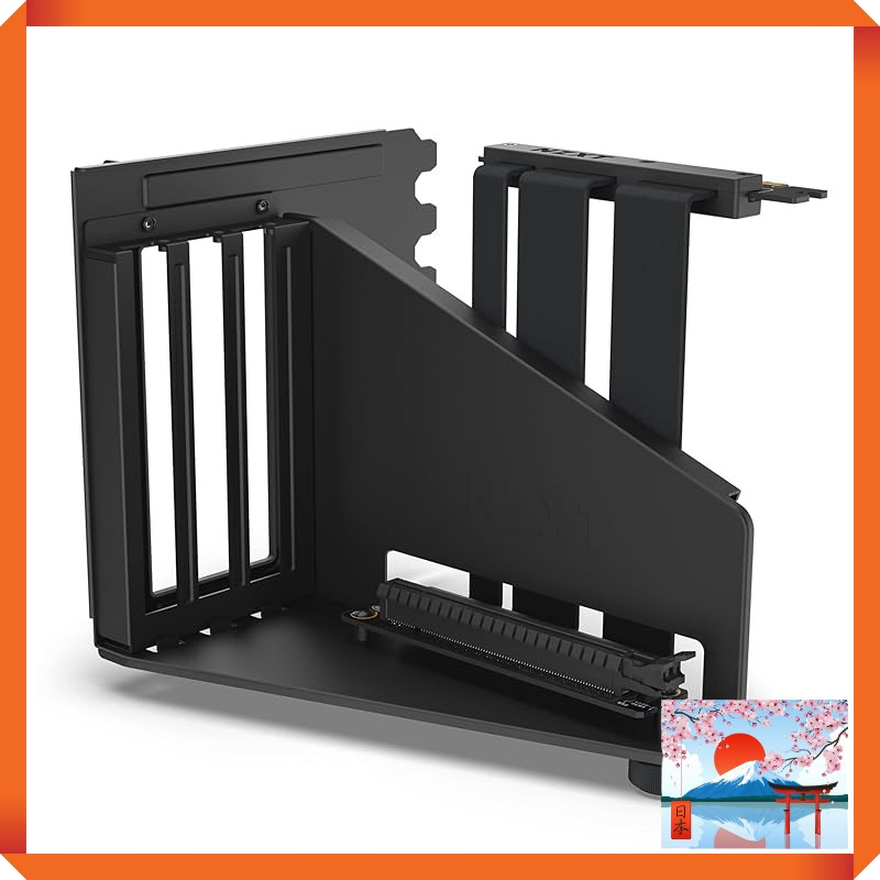 NZXT Vertical GPU Holder & Riser Cable (PCIe 4.0 x 16) - Black & White ...