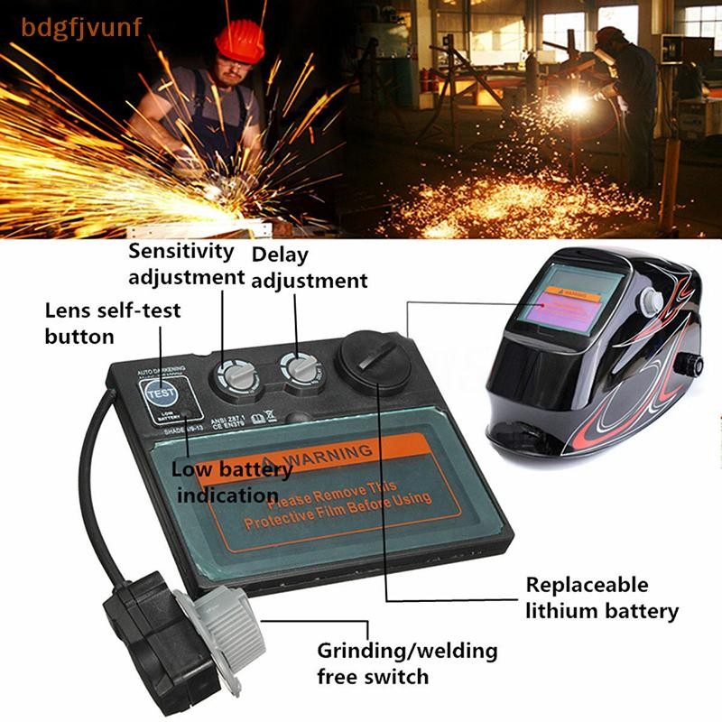 BDGF Auto Solar Darkening TIG เชื่อมหมวกกันน็อคเลนส์หน้ากากแว่นตา ...