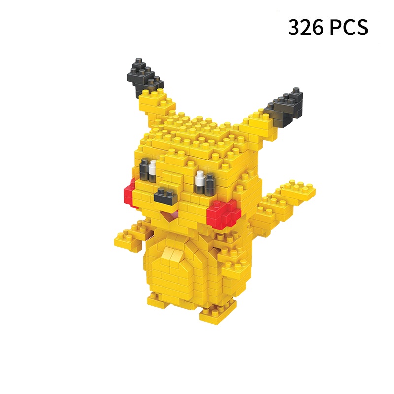 61 Styles Pokemon Blocks Small Cartoon Mini Building Block Pikachu ...