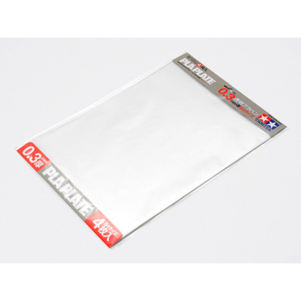 TAMIYA 70191 Clear Pla-Plate 0.3mm B4 Size (4pcs.) แผ่นพลาสติกทามิย่าแท้ | Shopee Thailand