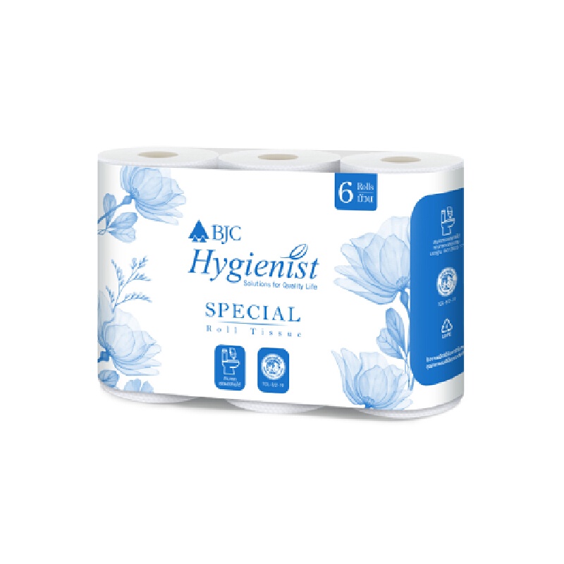 BJC Hygienist กระดาษทิชชูม้วน Special (6 ม้วน) | Shopee Thailand