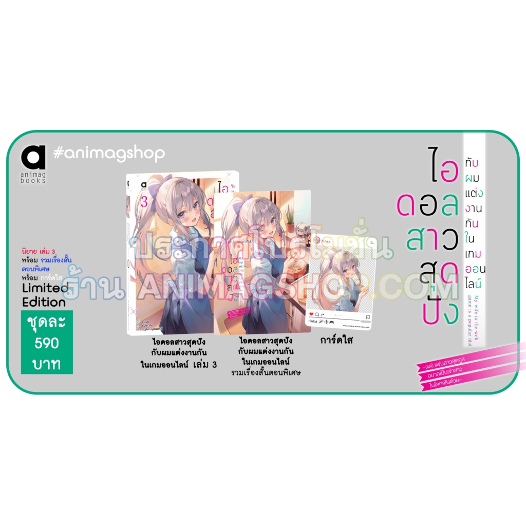 Animag ไอดอลสาวสุดปังกับผมแต่งกันในเกมออนไลน์ NOVEL เล่ม 3 Limited Edition | Shopee Thailand