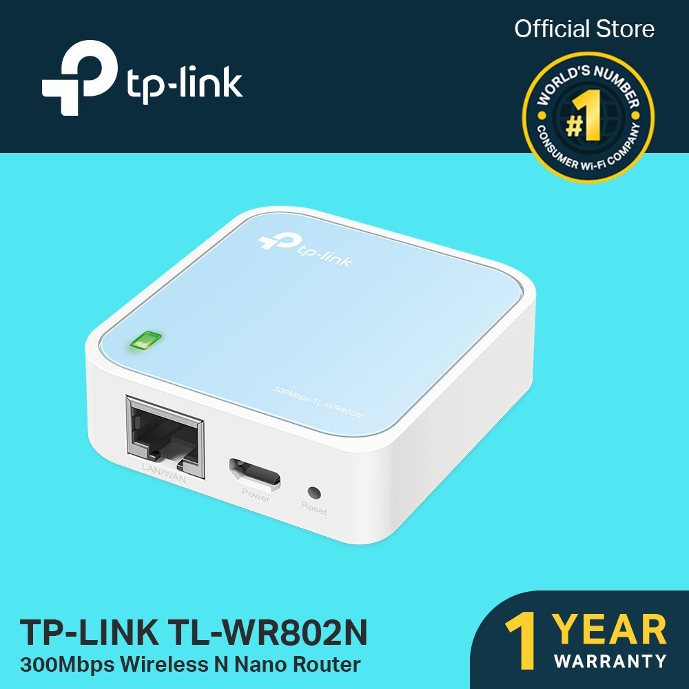 TP-LINK (TL-WR802N) 300Mbps Wireless N Nano Router | Shopee Thailand