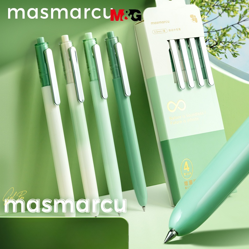 Masmarcu Forest Series ปากกาเจล 0.5 ความจุขนาดใหญ่ สีดํา สําหรับ ...