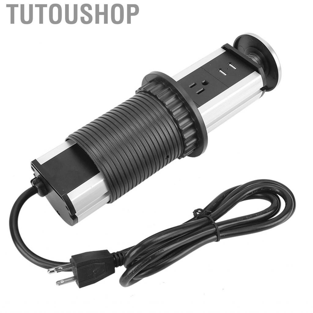Tutoushop Retractable Power Strip Charging Station ABS Tower 3 Outlets ...