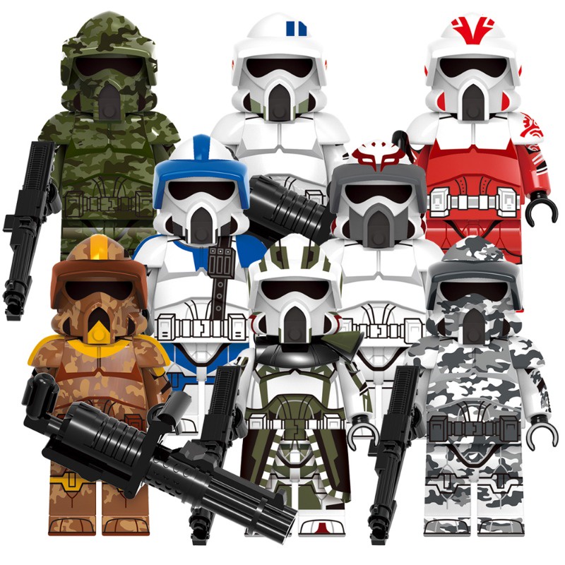 Arf บล็อกตัวต่อฟิกเกอร์ รูปนักบินอวกาศ Trauma 91st Forest Trooper ...
