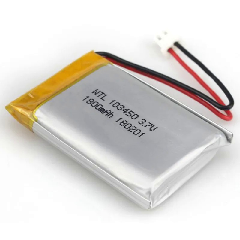 3.7V 1800mAh Lithium Polymer Rechargeable battery For power bank ...