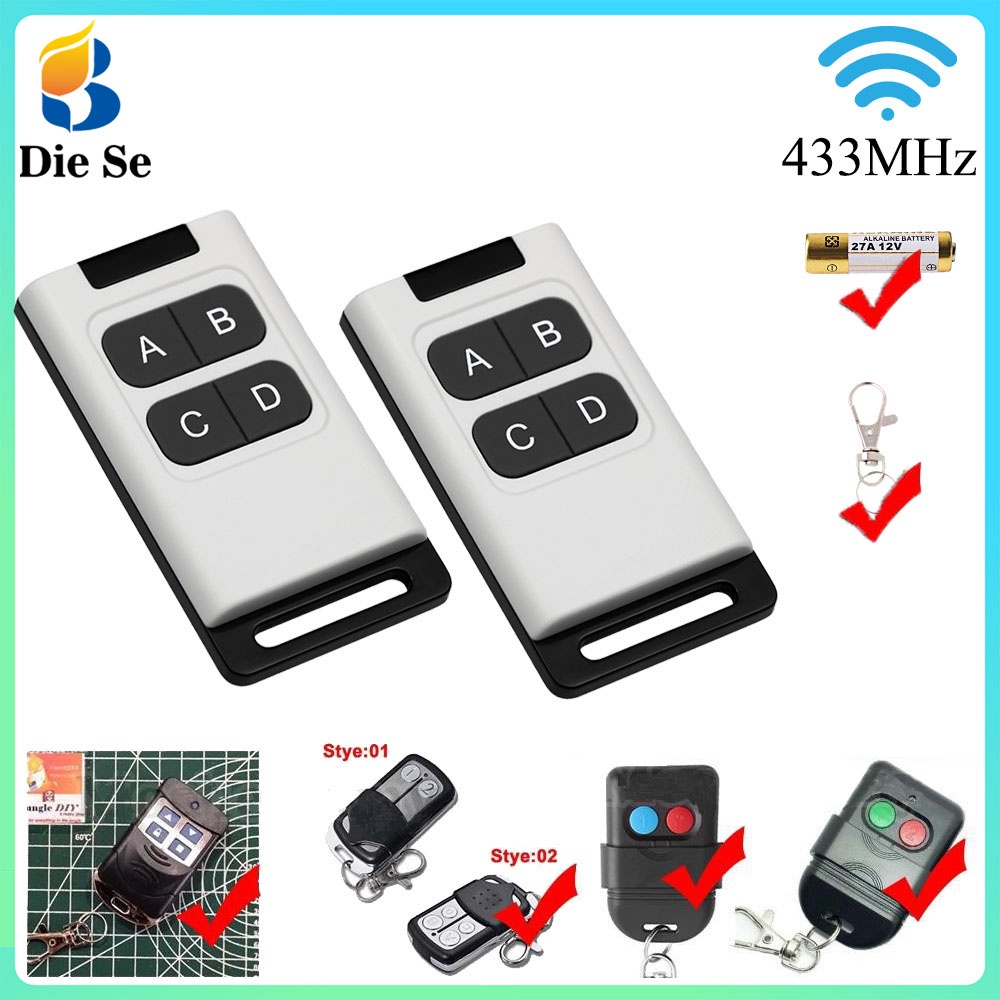 433mhz Clone รีโมทคอนโทรลคัดลอก Duplicator เครื่องส่งสัญญาณสําหรับ Autogate โรงรถเปิดประตูนาฬิกา ...