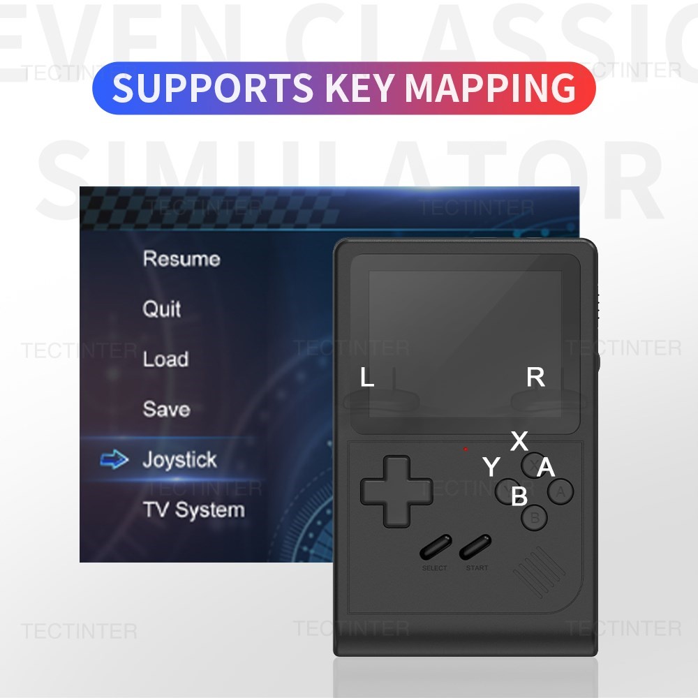 เครื่องเล่นเกม GB300 หน้าจอ 3.0 นิ้ว แบบพกพา 6000 เกม สําหรับ SF SFC GB ...